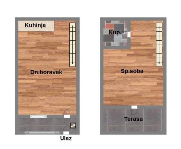 Novi Sad, 38m2, dvosoban stan, novogradnja, 68.500